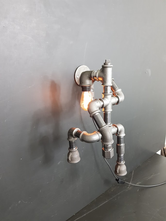 PipeLight Wall Man Climbing - Pipe Light
