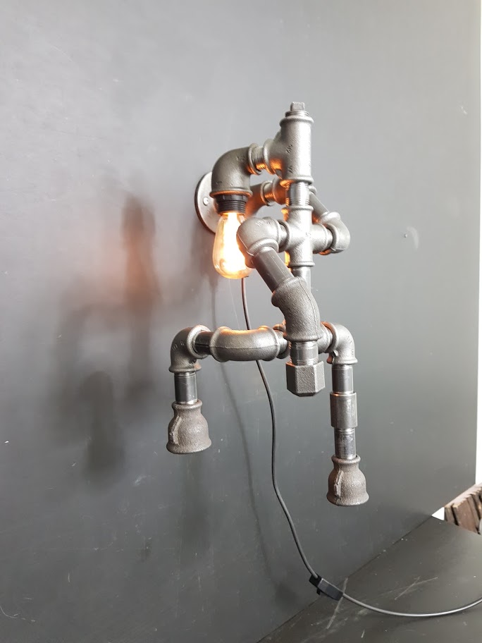 PipeLight Wall Man Climbing - Pipe Light